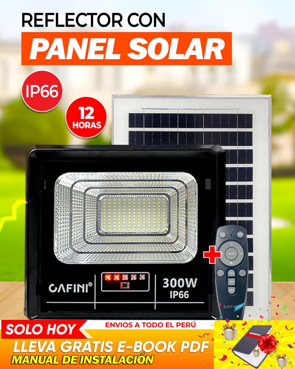 REFLECTOR SOLAR 300W l CAFINI 🌞 – Tienda Virtual